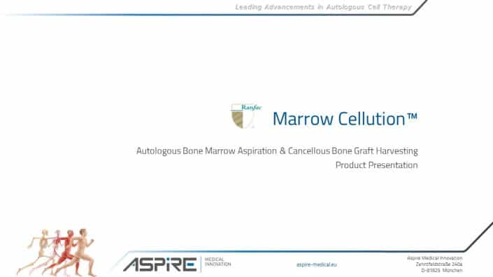 Marrow Cellution: Media & Presentations - Aspire Medical Innovation